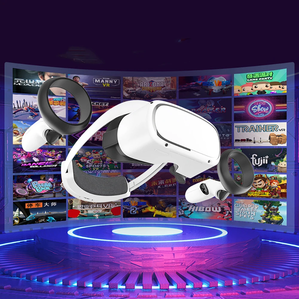 V60-All-in-one-Virtual-Reality-3D-VR-Headset-Smart-Glasses-Helmet-for ...