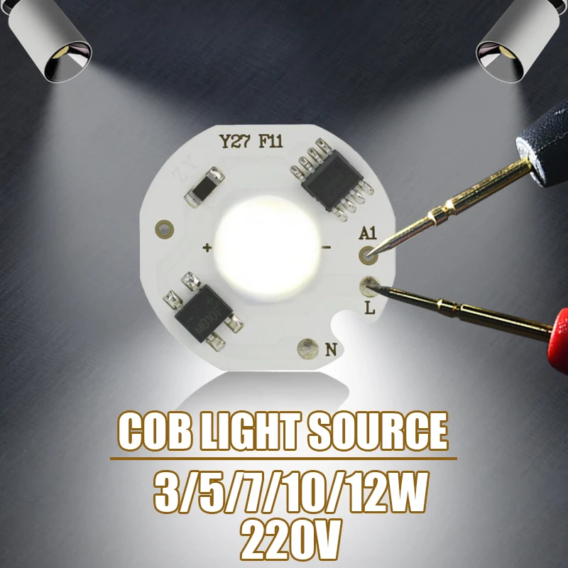 5pcs-No-Drive-High-Voltage-Led-Panel-Linear-High-Power-Led-Cob-Side ...