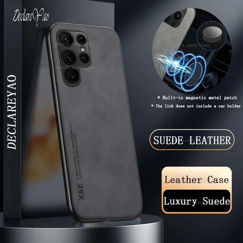Cover-For-Samsung-S23-S24-Ultra-Phone-Cases-DECLAREYAO-Skin-Slim-Suede ...