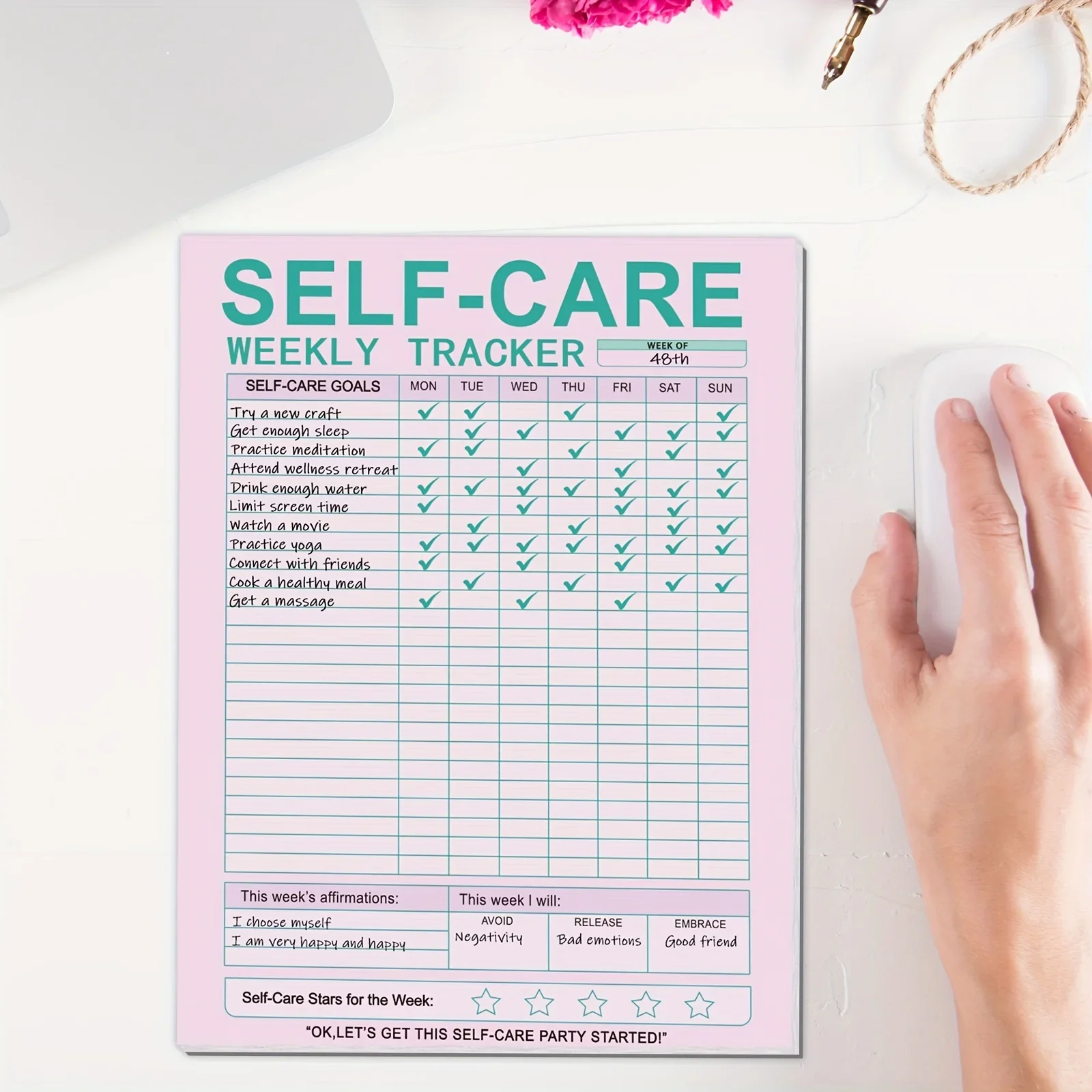 Stay-Organized-and-Focused-with-this-Self-care-Wall-Calendar-Includes ...