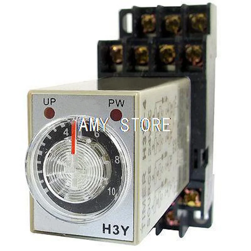 H3Y-4 12VDC/24VDC/24VAC/110VAC/220VAC/380VAC 0.1-1S/0.1-3S/0.2-5S Power ...