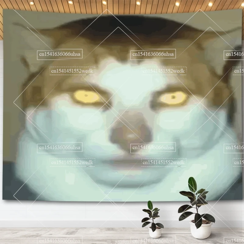 Monday-Left-Me-Broken-Cat-Tapestry-Wall-Deocr-Art-Posters-Room ...