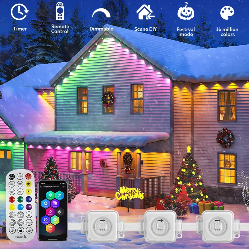Permanent-Outdoor-Lights-with-90-LED-Eaves-Lights-Smart-App-Remote-RGB ...