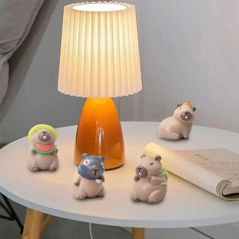 DIY-Cute-Cartoon-Capybara-Creative-Table-Ornament-Animal-Model-Handmade ...