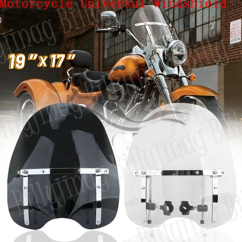 Universal-Windshield-Windscreen-For-Honda-Shadow-Spirit-Sabre-Aero-ACE ...