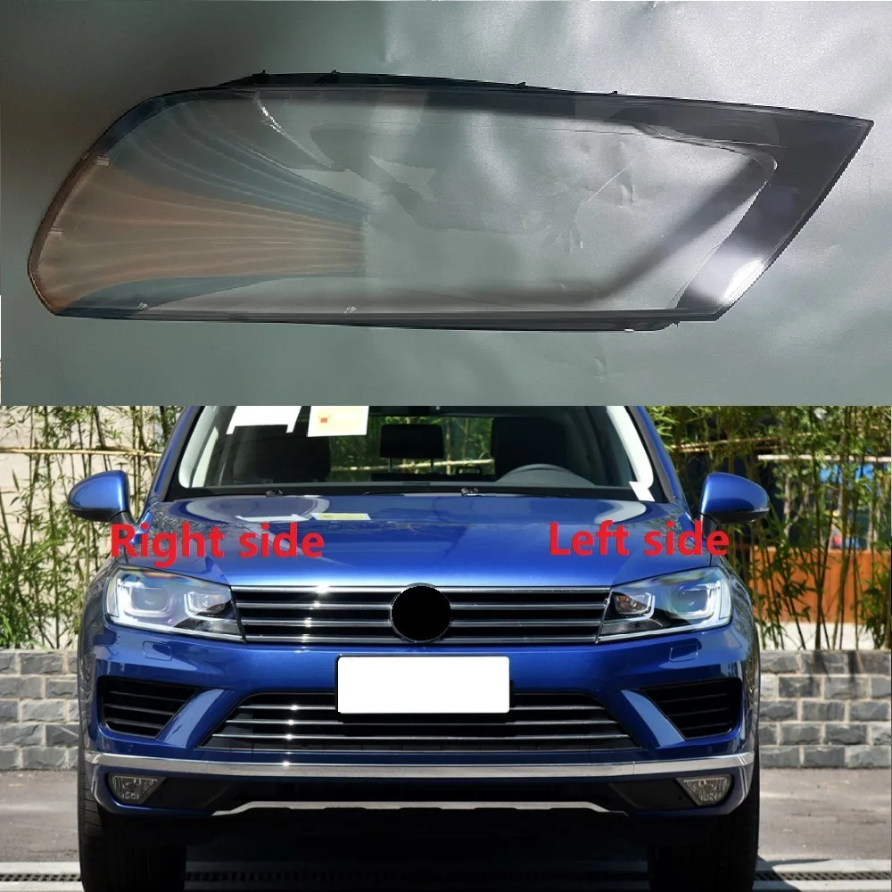 Car Headlamp Lens For Volkswagen VW Touareg 2016 2017 2018 Transparent ...