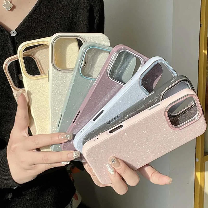 Luxury Glitter Jelly Candy Color Phone Case for IPhone 16E 15 14 13 12 ...