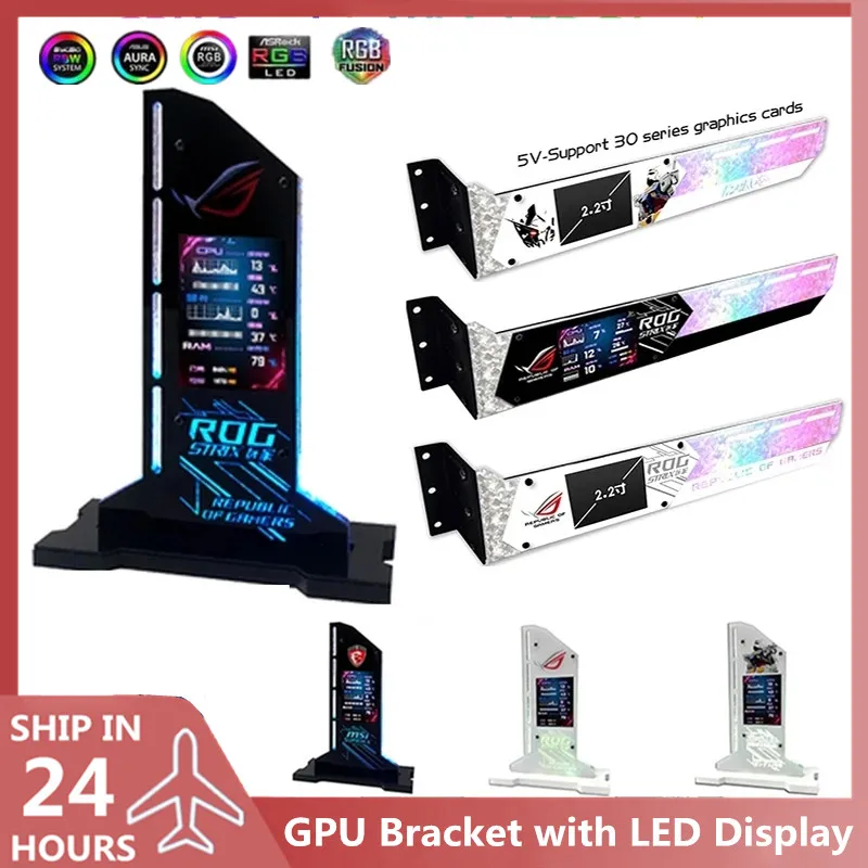 Soporte-de-GPU-RGB-3090-4090-personalizado-con-pantalla-de-Monitor-LED ...
