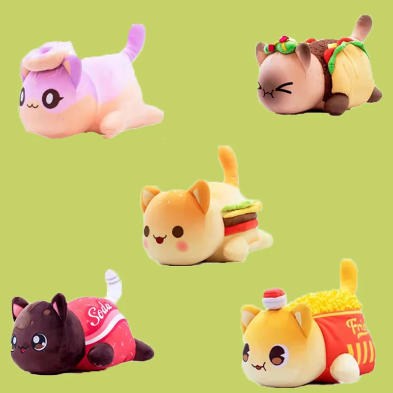Aphmau Meows Cat Plush Toy Kawaii Soft Meemeow Stuffed Donut Cat ...