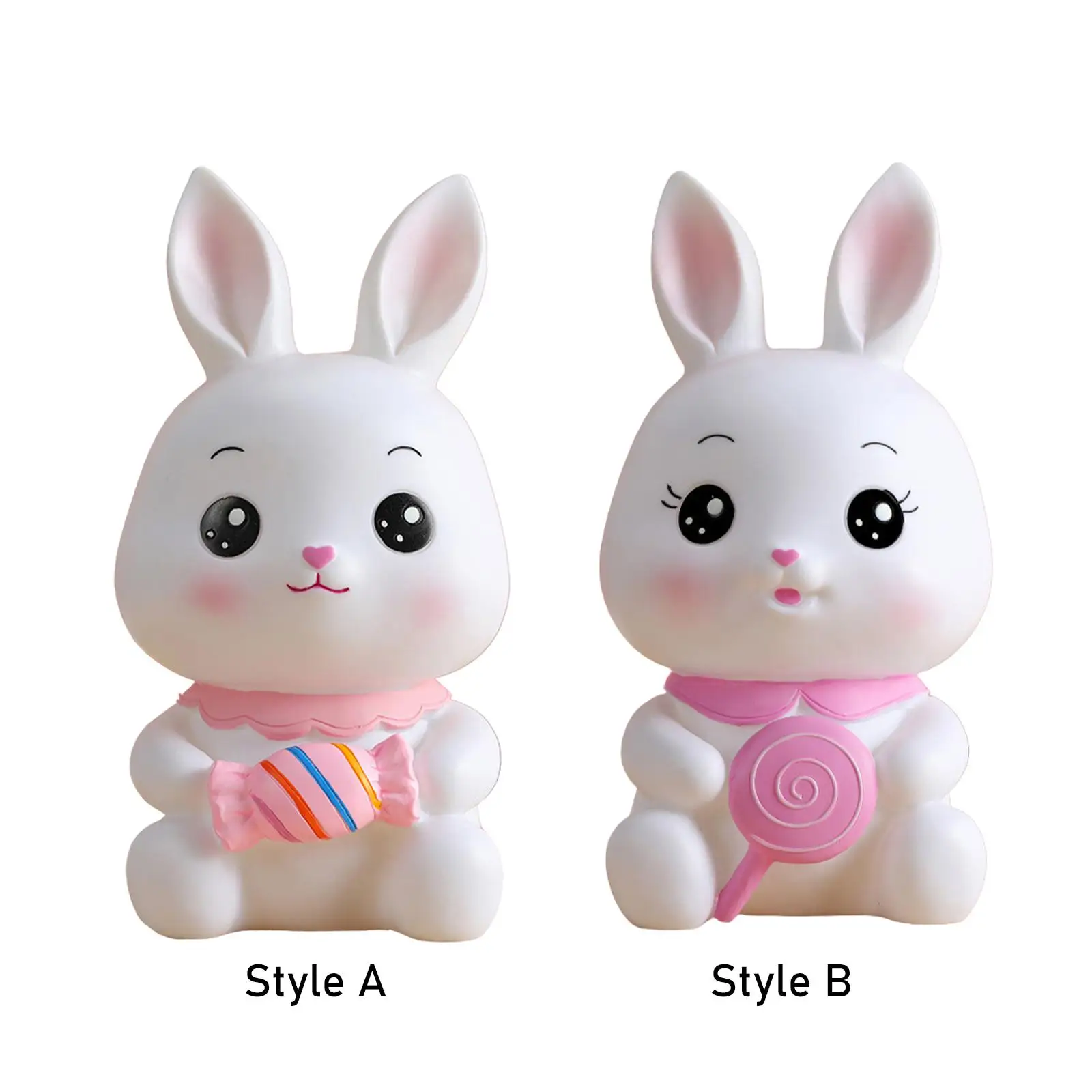 Bunny-Statue-Cute-Change-Box-Desktop-Animal-Statue-Money-Bank-Saving ...