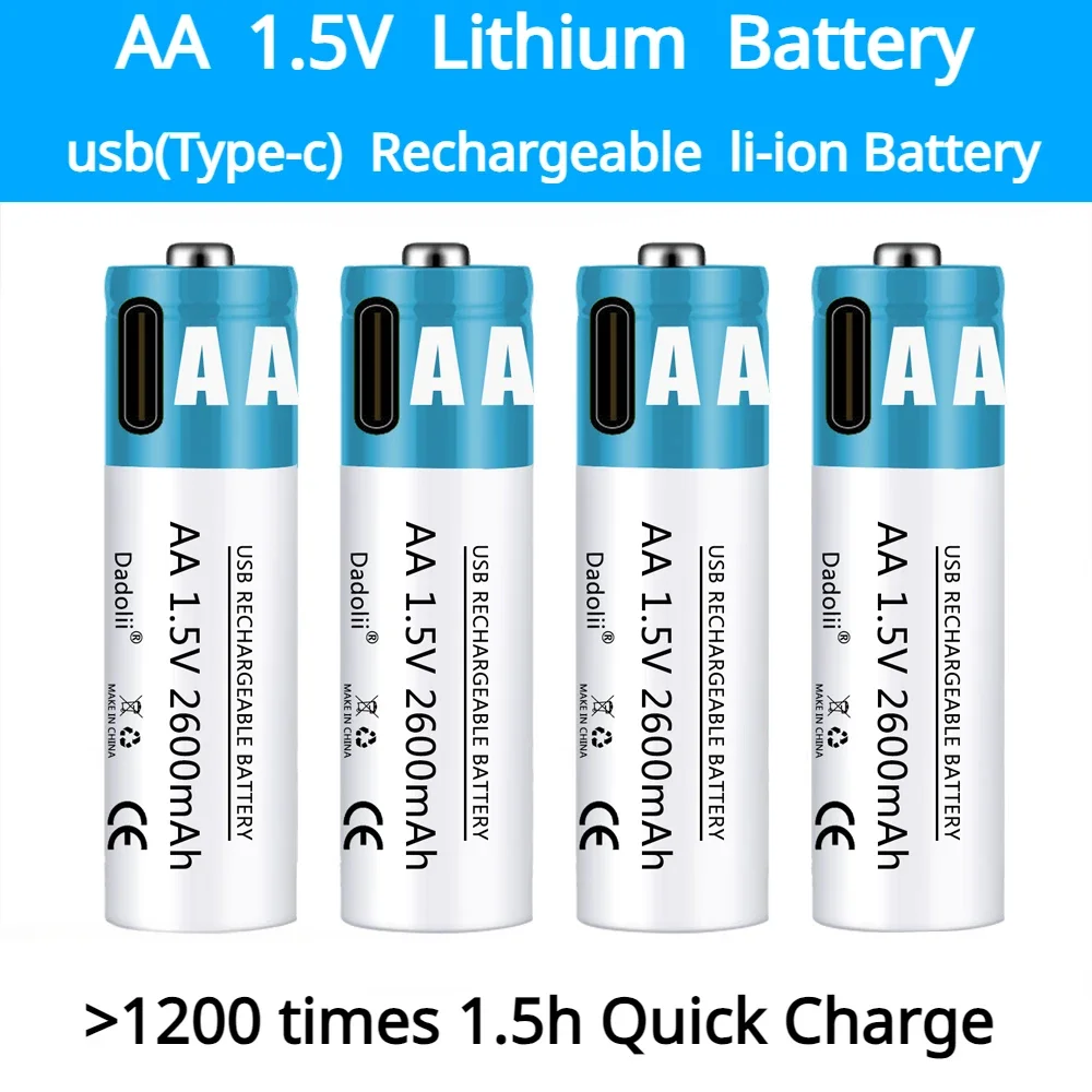 AA-Battery-1-5V-AA-2600mAh-USB-rechargeable-li-ion-battery-for-remote ...