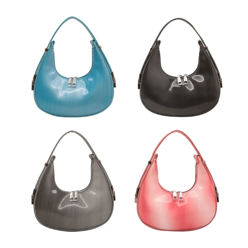Trendy-Moon-shaped-Shoulder-Bag-Stylish-Small-Round-Bag-with-Elegant ...