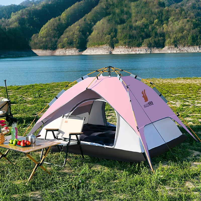 One touch Tent 3 4 Person Travel Family Sun Shelter Portable Automatic ...