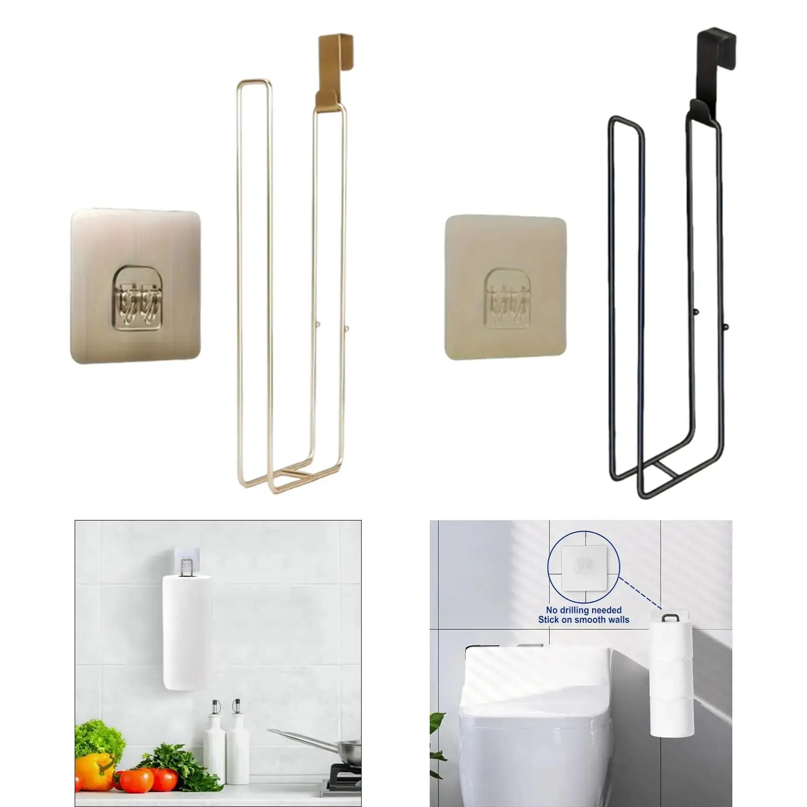Toilet Paper Roll Holder for 3 Rolls Modern Design Tissue Roll Storage ...