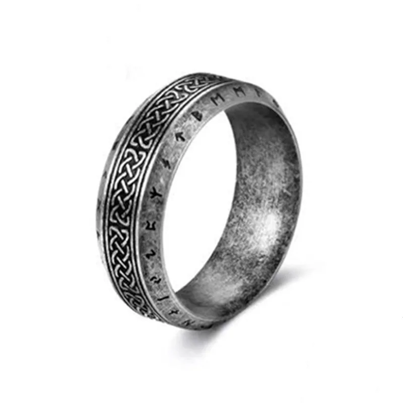 Vintage-Odin-Norse-Viking-Amulet-Rune-Rings-For-Men-Cool-Stainless ...