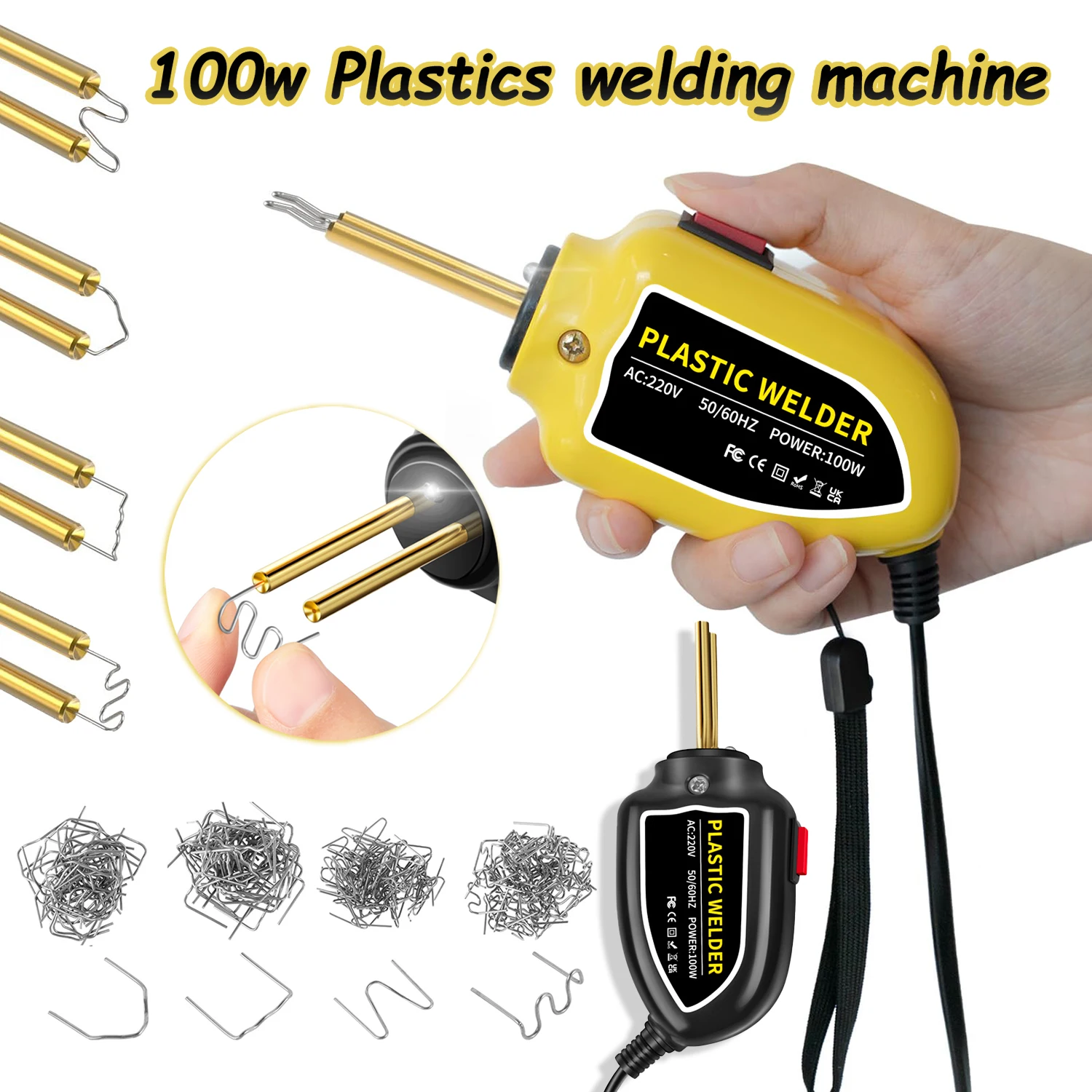Mini-100W-Plastic-Welding-Machine-Hot-Stapler-Bumper-Repair-Kit ...