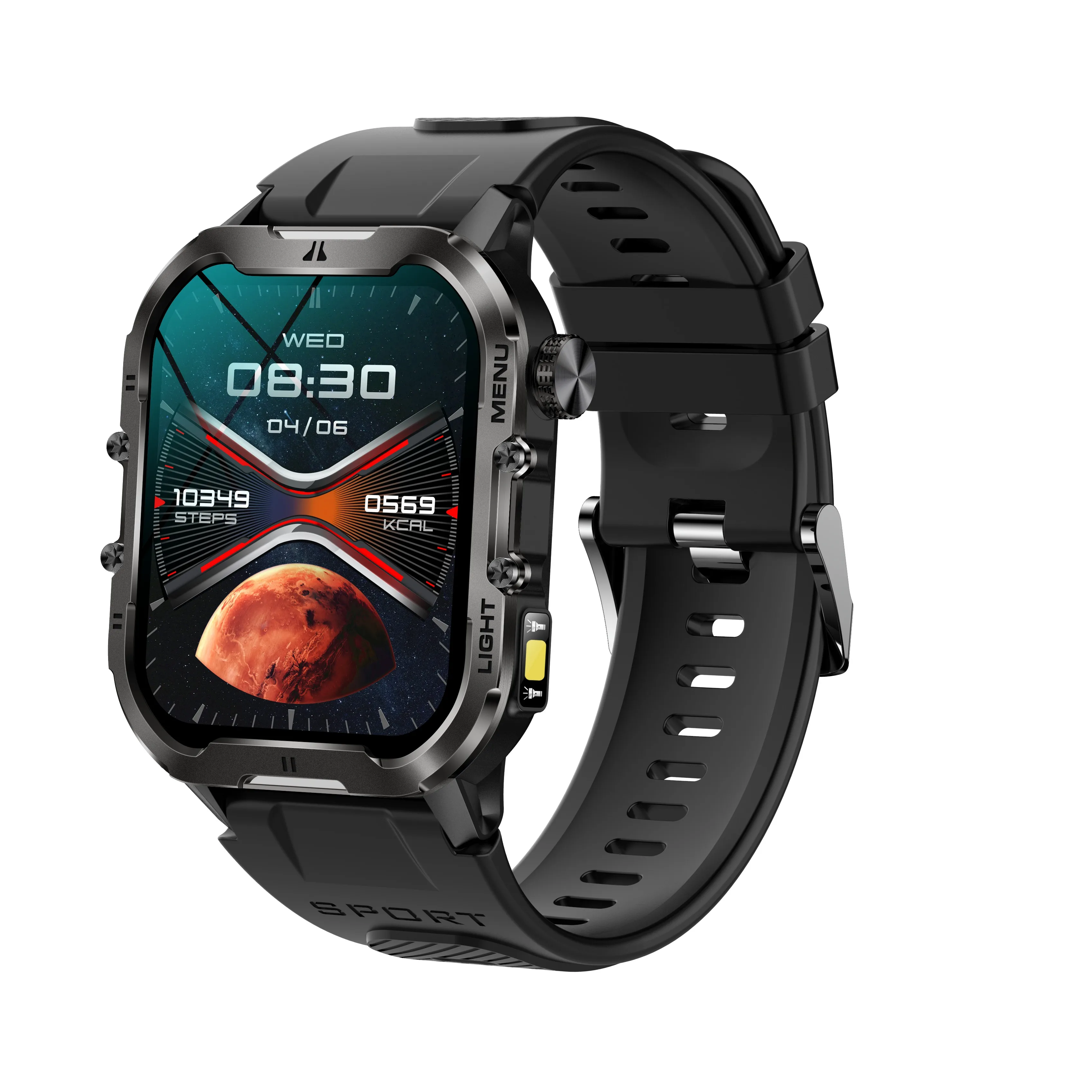 1.96inch HD Screen Smartwatch Bluetooth Call Health Data Monitoring ...