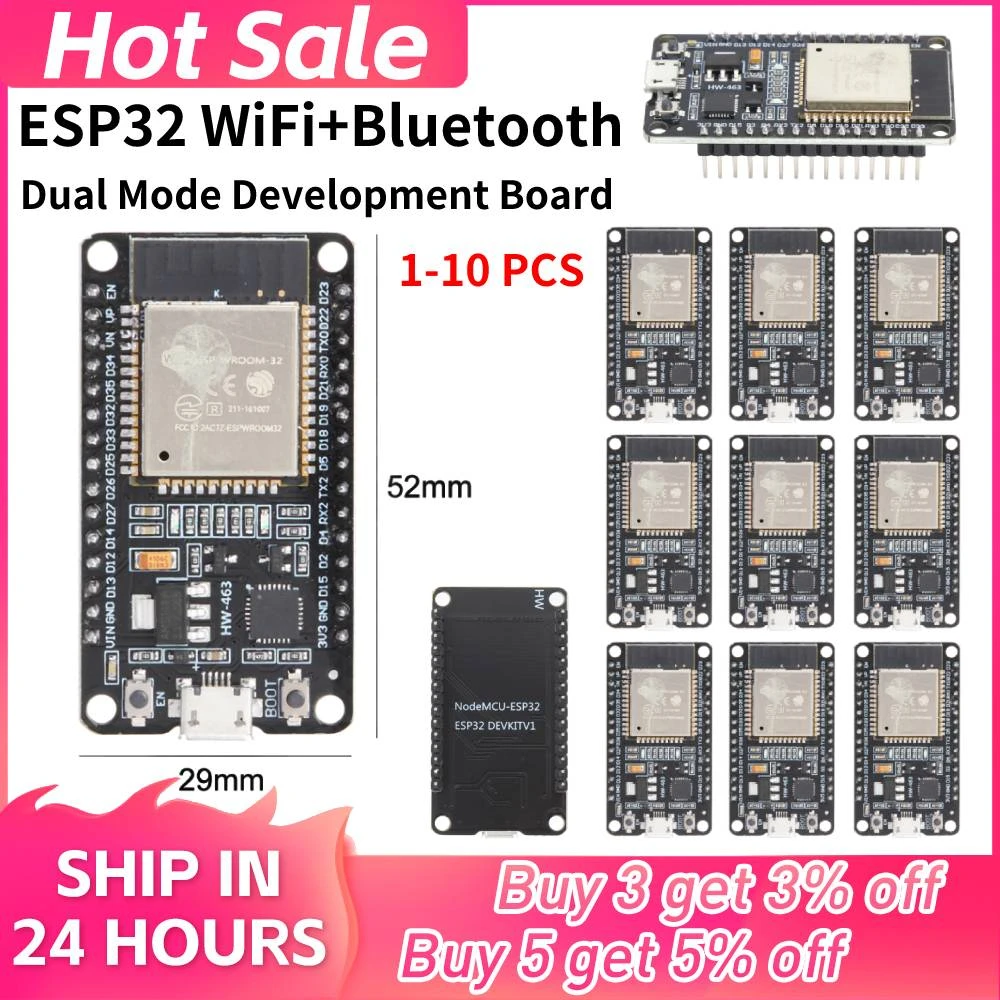 Esp32 Development Boards | Cpu Development Board | Esp-32s Esp-wroom-32 ...
