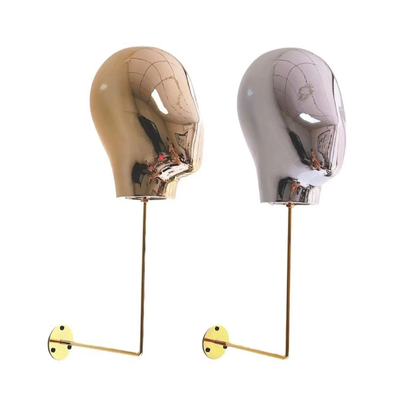 Wall-Mounted-Mannequin-Head-Hanging-Wig-Stand-Multipurpose-Hat-Holder ...