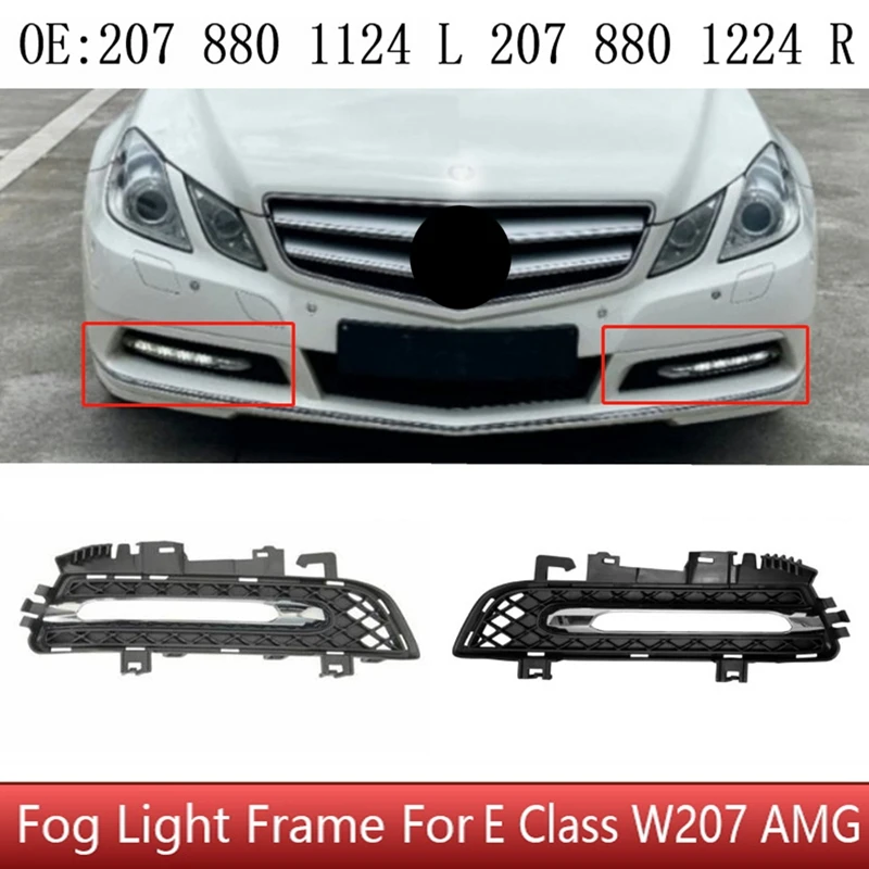 1Pair Fog Light Frame Front Bumper Lower Grill Fog Lamp Cover For ...