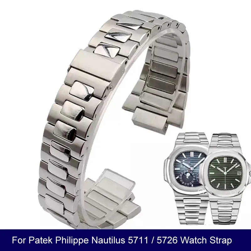 25*13mm Stainless Steel Watch Strap Bracelet Silver Metal Watch band ...