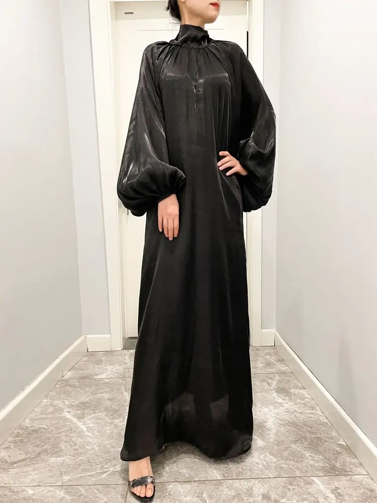 Ramadan-Eid-Djellaba-Muslimischen-Kleid-Dubai-Mode-Elastische ...