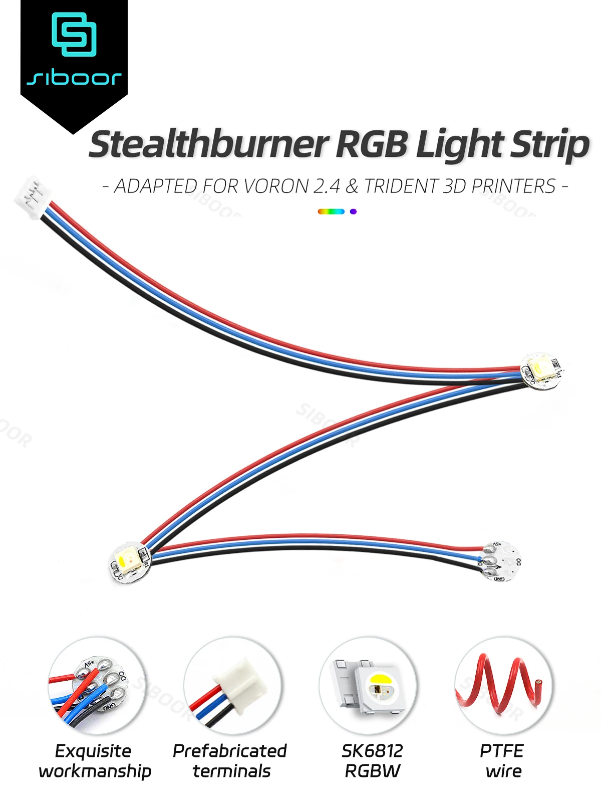Voron-2-4-Stealthburner-Hotend-RGBW-Light-Strip-RGBW-lamp-Beads-Use ...