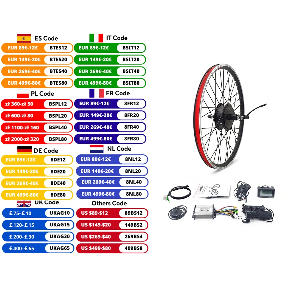 CSC-Kit-de-conversi-n-de-bicicleta-el-ctrica-Motor-de-cubo-sin ...