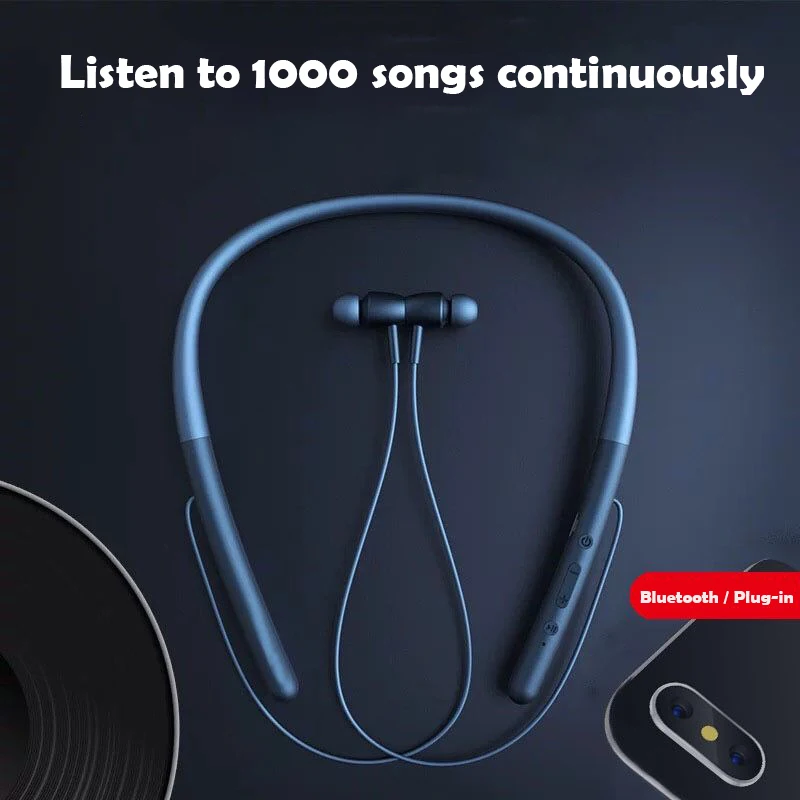 The-New-Bluetooth-Headset-Hanging-Neck-Type-Wireless-Sports-Noise ...