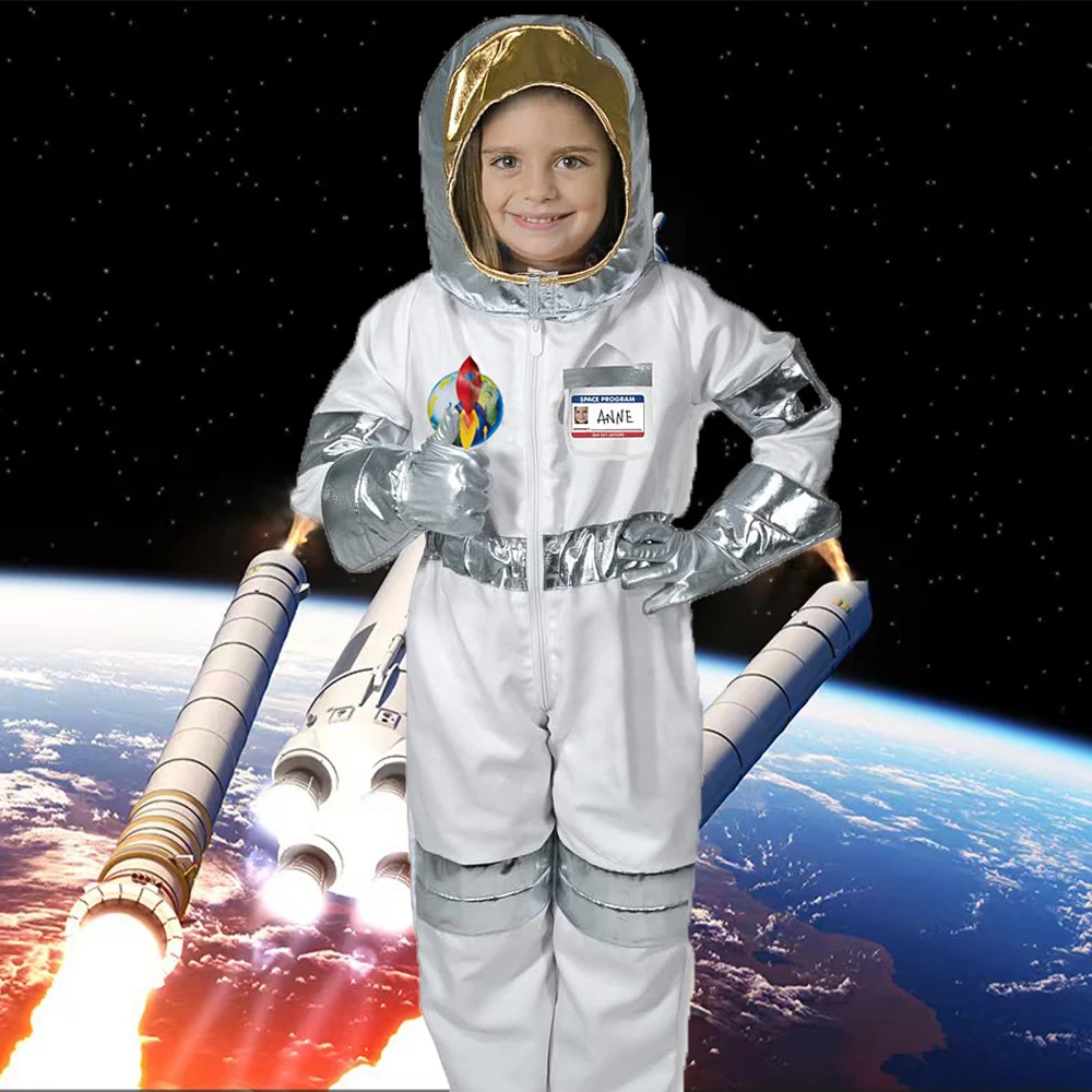 Children-Astronaut-Spaceman-Cosplay-Costume-Space-Suit-Boys-and-Girls ...