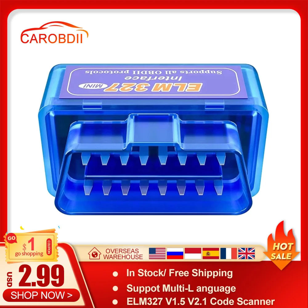 Mini elm327 v1.5 bluetooth compatível elm 327 v1.5 obd2 scanner ...