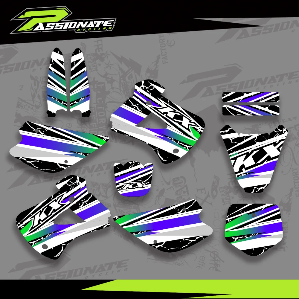 For Kawasaki KX85 KX100 KX 85 100 1998-2013 Motocross Full Graphics ...