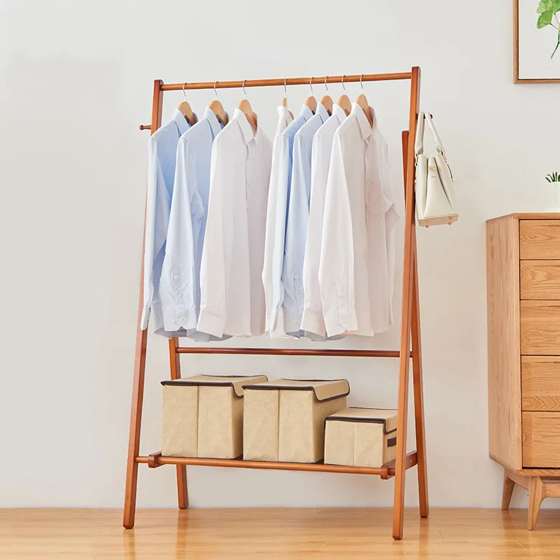 Perchero-plegable-de-madera-maciza-perchero-para-abrigos-y-sombreros ...