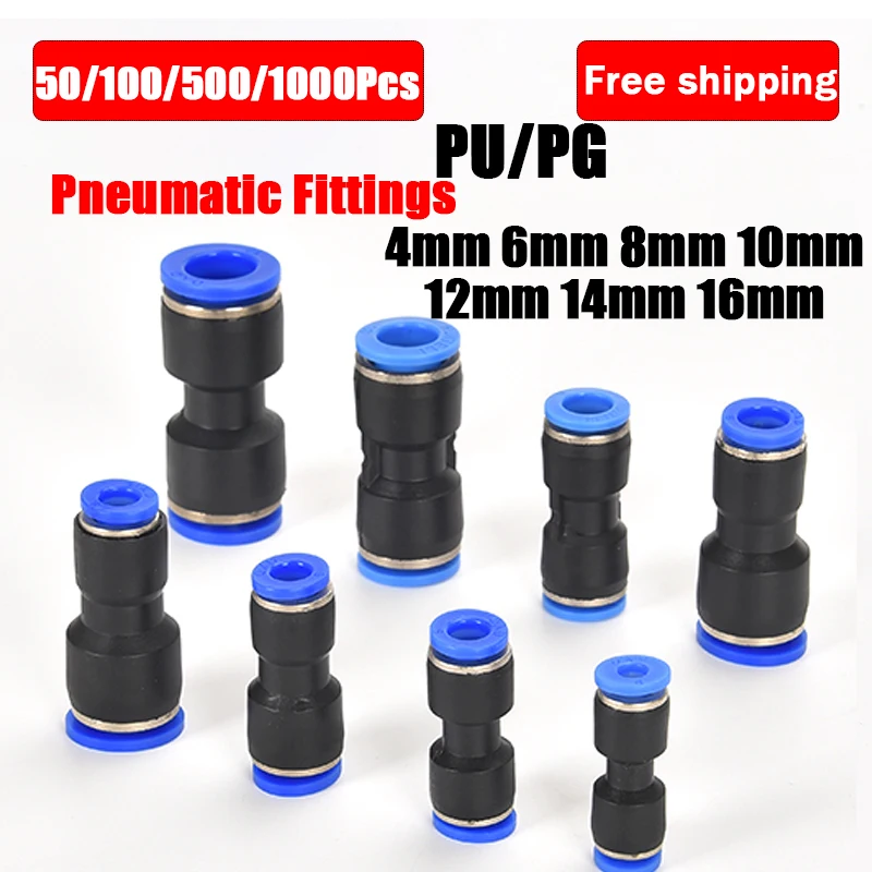 PU-PG-Pneumatic-Fitting-Pipe-Air-Connector-Tube-Quick-Release-Fitting ...