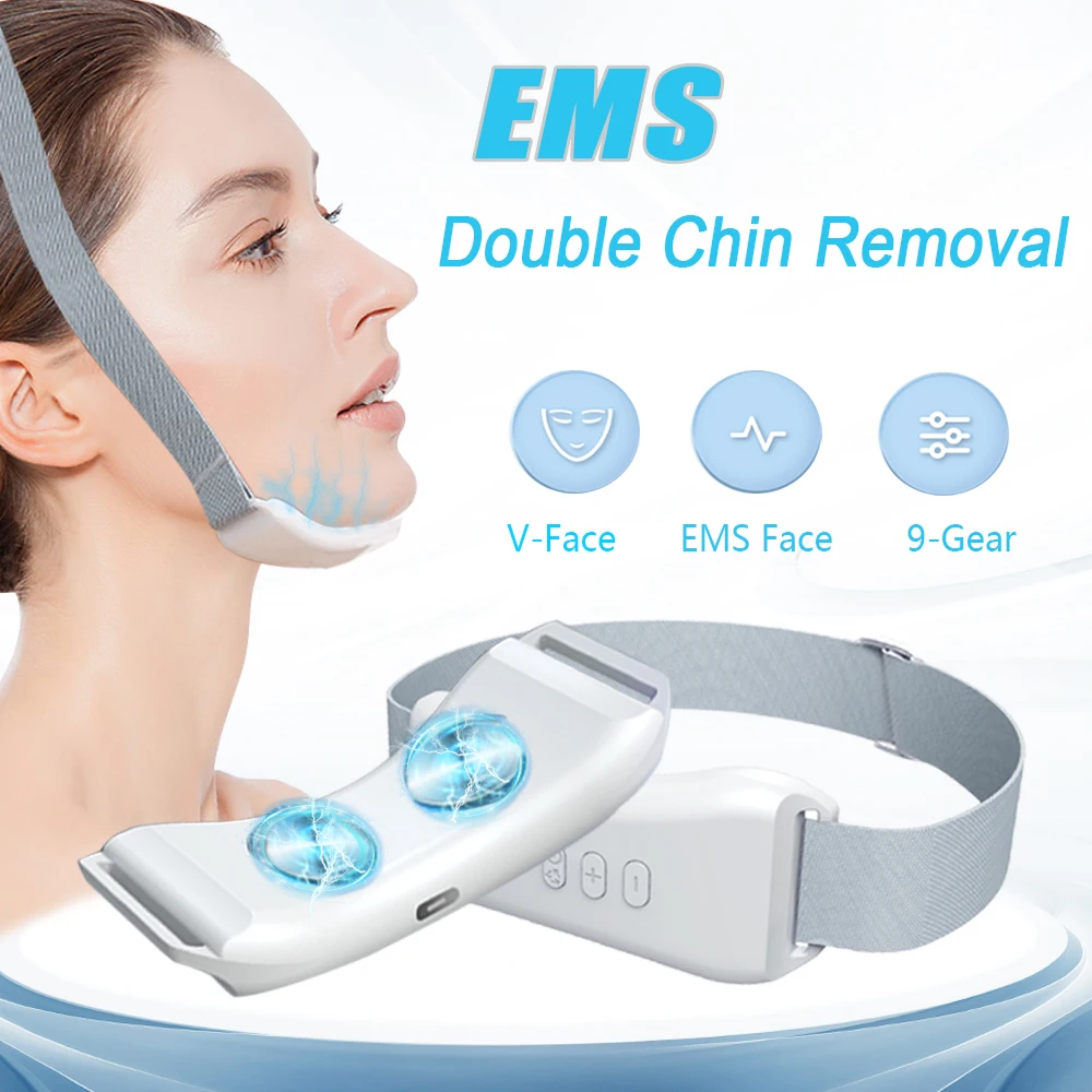 턱걸이바 Ems 이중턱 V 모양 리프트 벨트 얼굴 리프팅 마사지기 얼굴 슬리밍 진동 얼굴 리프트 장치 원격 제어 스킨 케어 Best Top5 Digital Shop