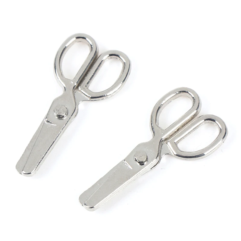 2pcs Mini Metal Scissors Miniature Dolls House Furniture 1:12 Dollhouse ...