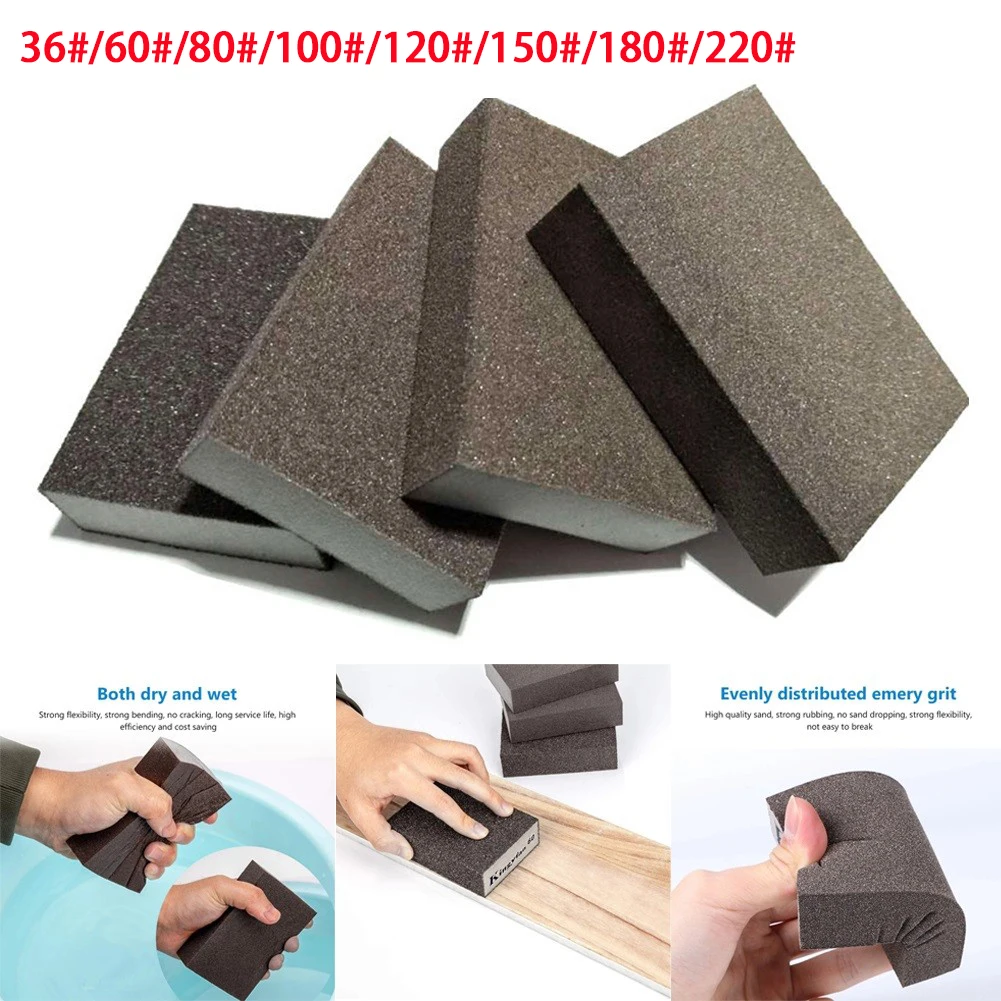 Grit-100-180-240-320-400-500-800-1000-Abrasive-Sanding-Blocks-Foam ...