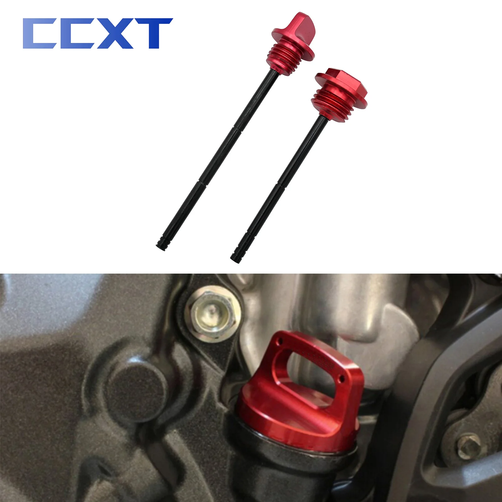 CNC-Aluminum-Oil-Dipstick-Gauge-Plugs-For-HONDA-CR250R-CRF250X-CRF450X ...