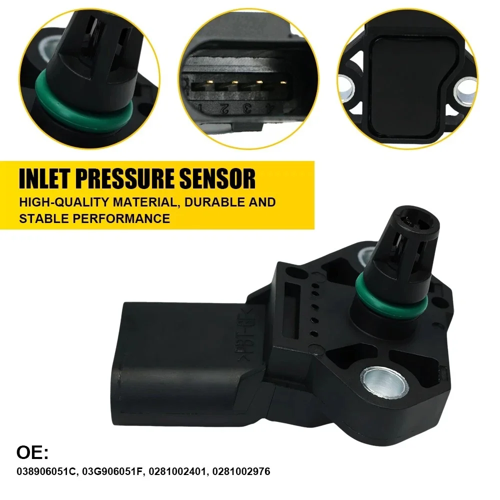 1PC MAP Boost Manifold Absolute Pressure Sensor For VAG VW AUDI SEAT ...