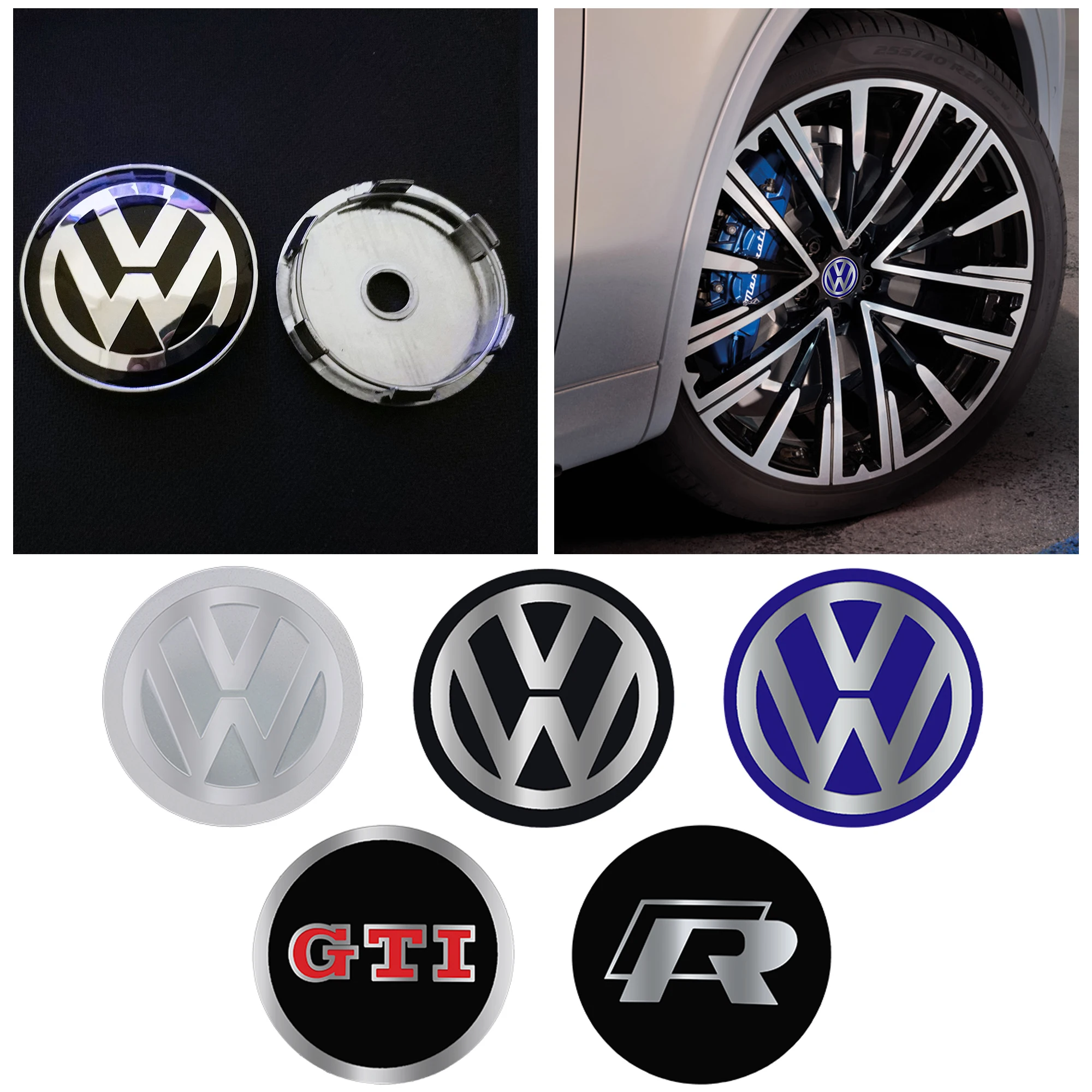 Car-Wheel-Center-Hub-Cap-Logo-Stickers-Rim-Cover-Emblem-Decal-For ...