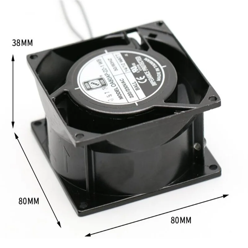 OA80AP-22-1WB 230V 8CM 8038 generator cooling fan - Uranful.com
