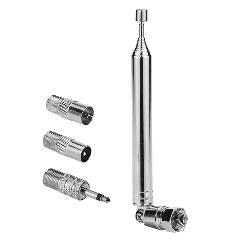 FM Radio Antenna Replacement Telescopic Screw F Type Male Plug ...