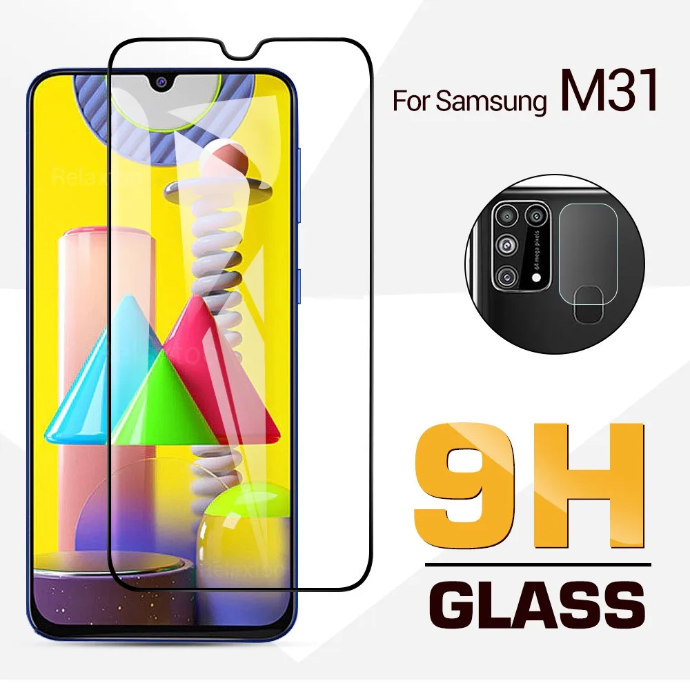2in1-For-Samsung-Galaxy-M31-High-Quality-Screen-Tempered-Film-Camera ...