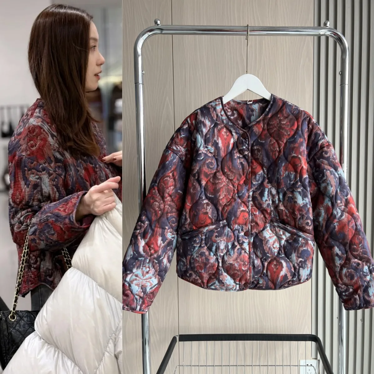ETJ 2025 Women's Spring collection Elegant fashion print loose edition ...