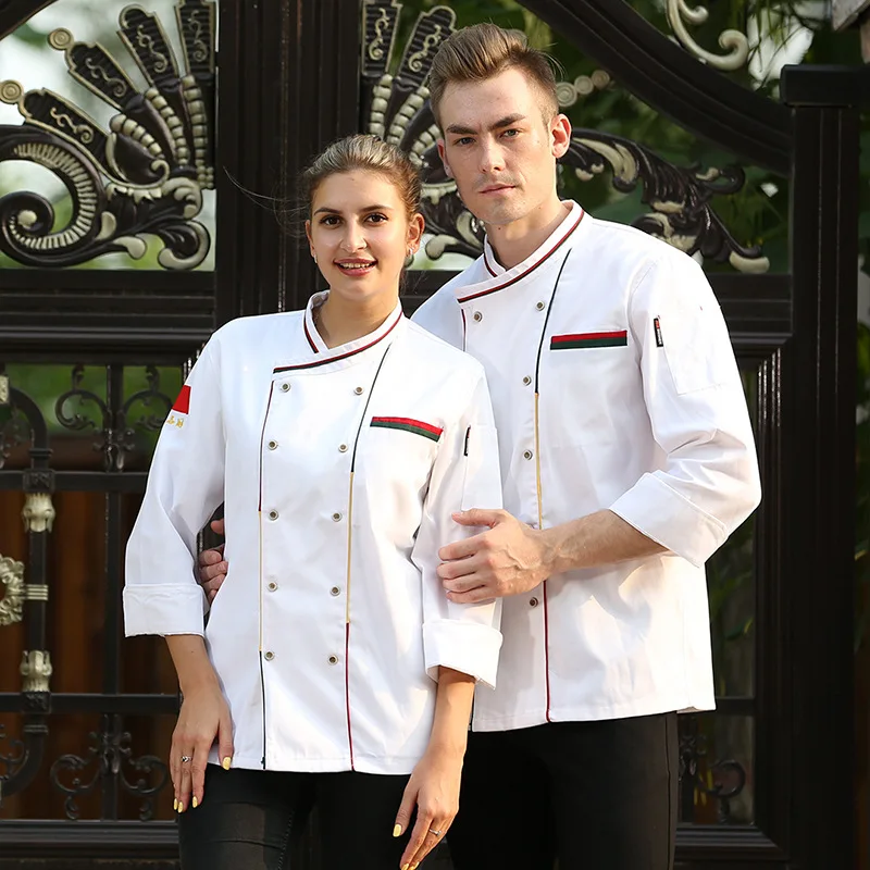 C575-Hotel-Chef-s-Work-Clothes-Chef-Uniform-Plus-Size-Long-Sleeve-Chef ...