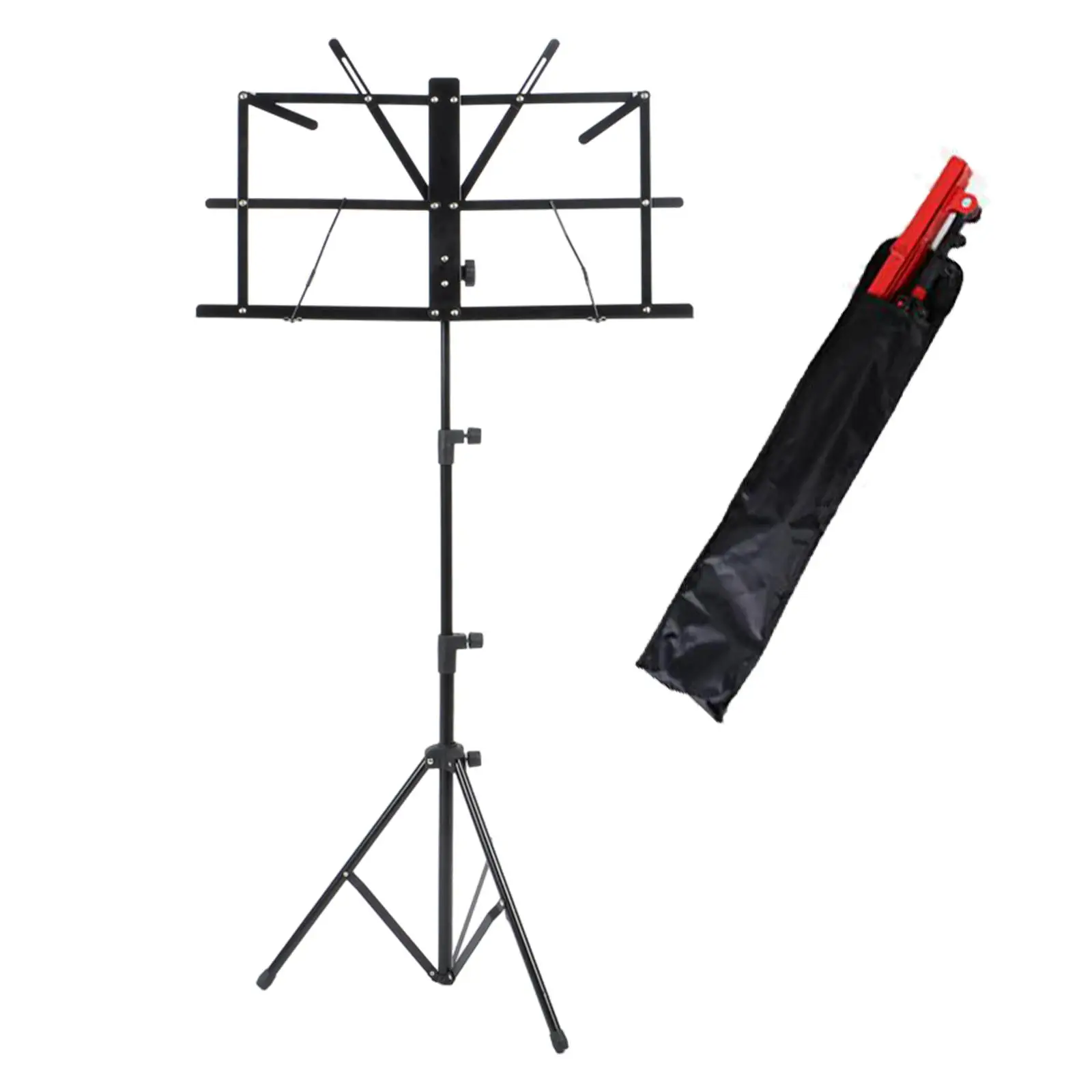 Sheet-Music-Stand-Height-Adjustable-Collapsible-Music-Stand-with ...