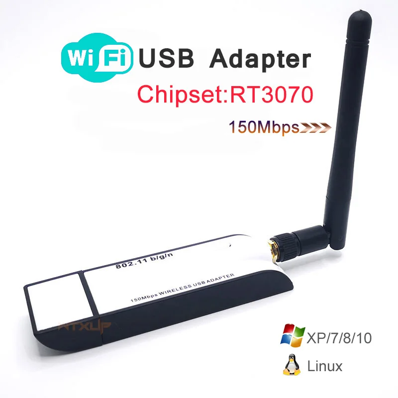 RT3070-150Mbps-802-11N-Mini-adaptador-WiFi-Nano-USB-inal-mbrico-Dongle ...