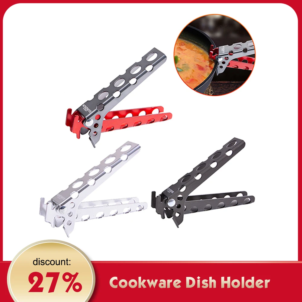 Sundick Aluminum Pot Clamp Pan Handler Pot Lifter Cooking Gripper ...