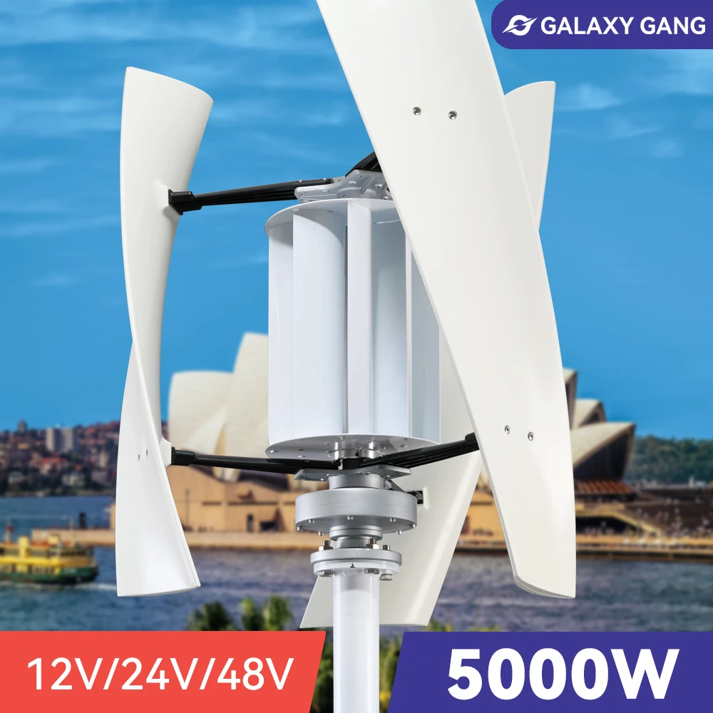 5000w-Wind-Turbine-Generator-12v-24v-48v-5kw-3-Blades-Free-Energy ...
