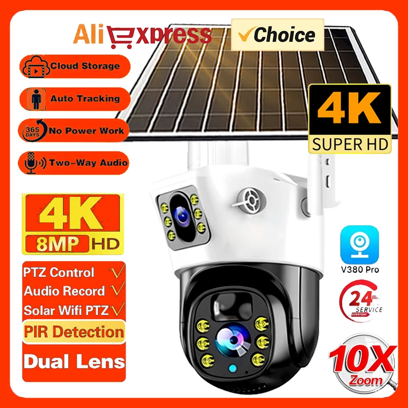 Solar-Camera-4K-4G-SIM-Card-Built-in-Battery-8MP-HD-Night-Vision-2-4G ...